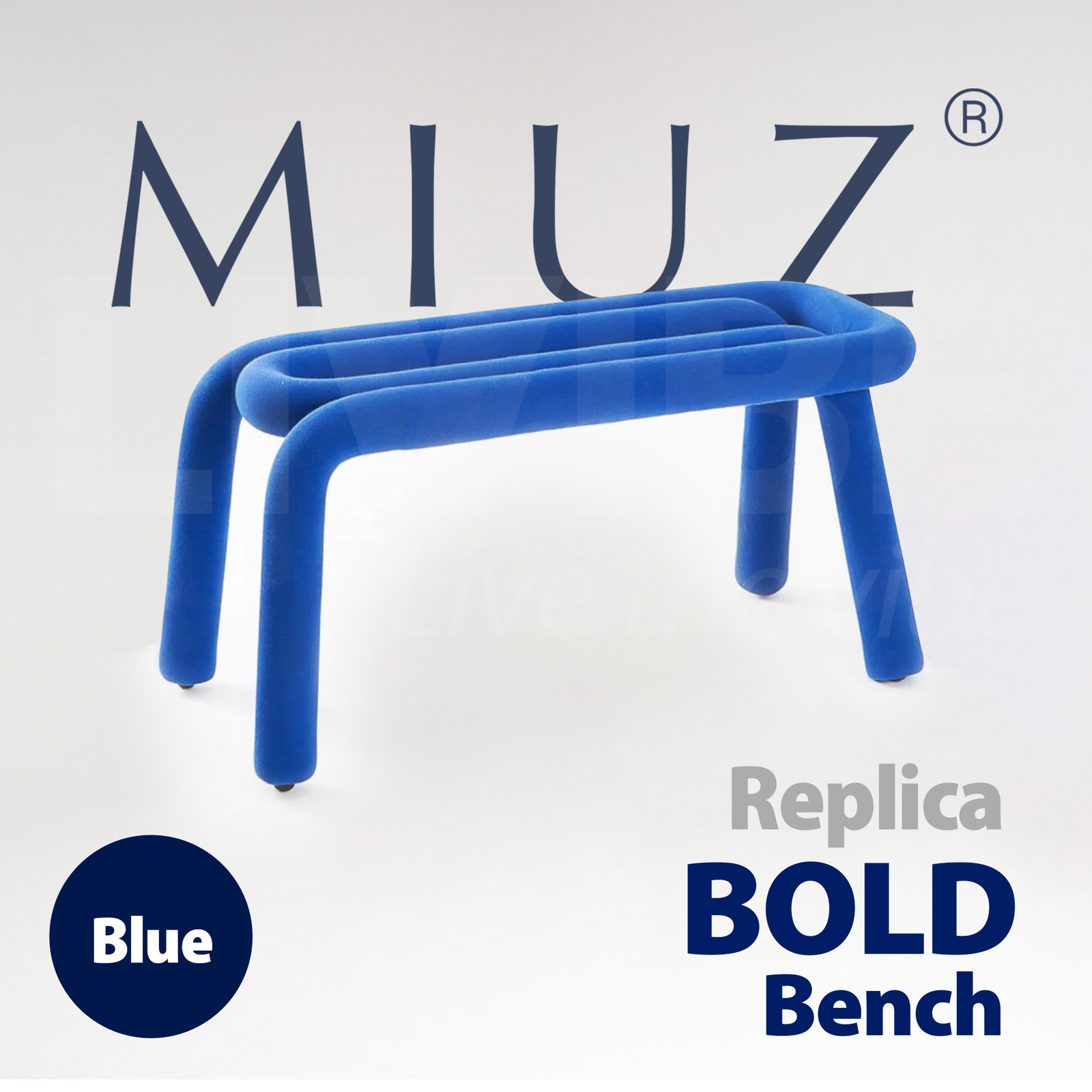 MIUZ Replica Bold Bench Designer Seat Living Room Entryway Furniture