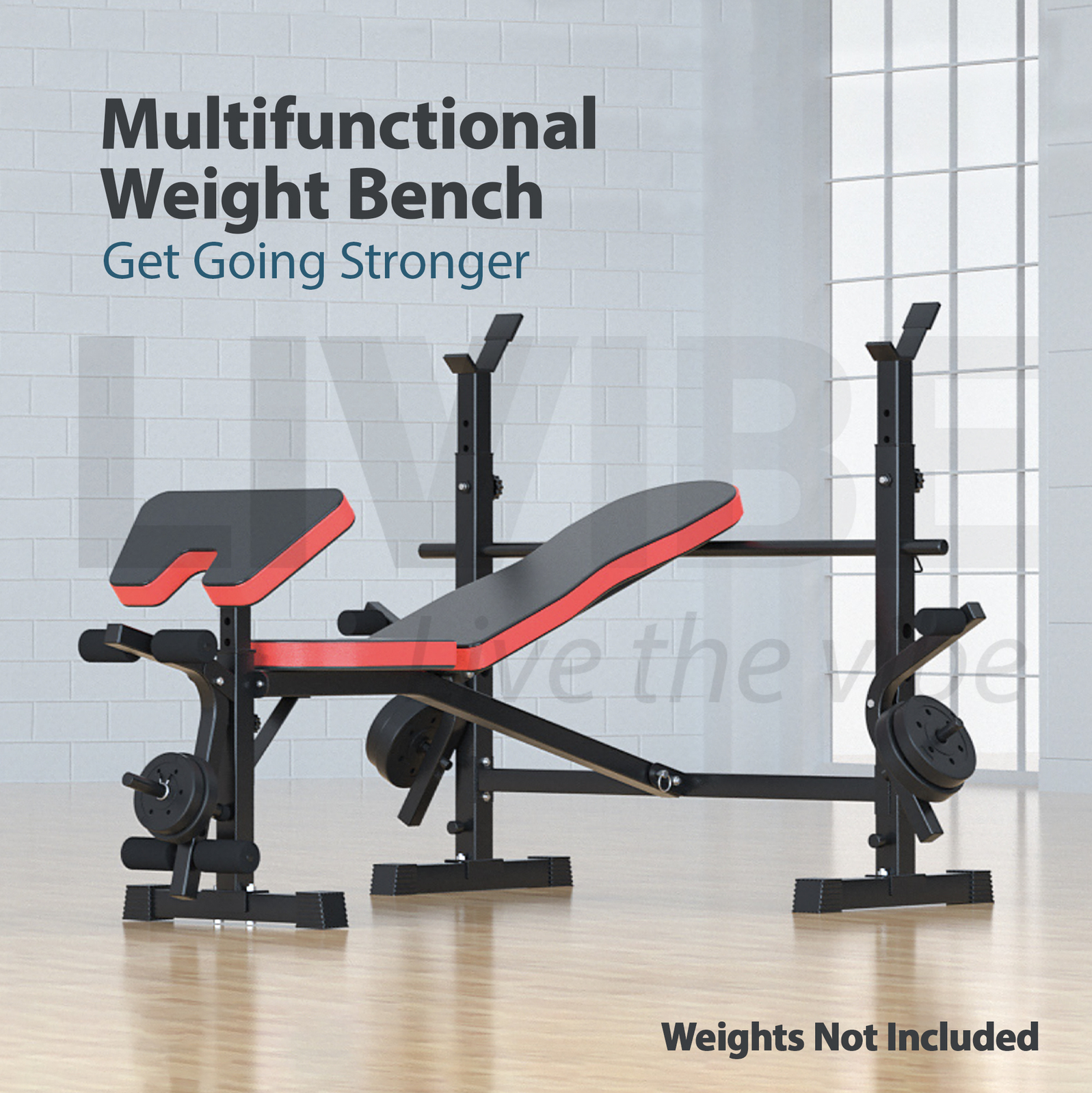 FitnessLab Back Adjustable Weight Bench Press Multi-station Fitness ...