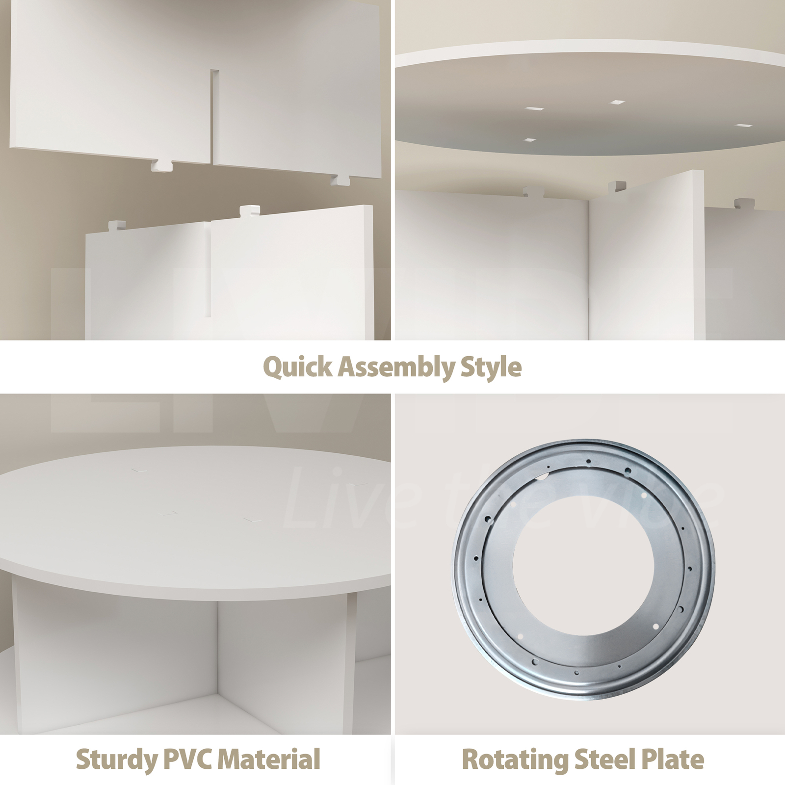 360 Swivel Rotating Shoe Rack Tower Book Storage Organizer Display Stand