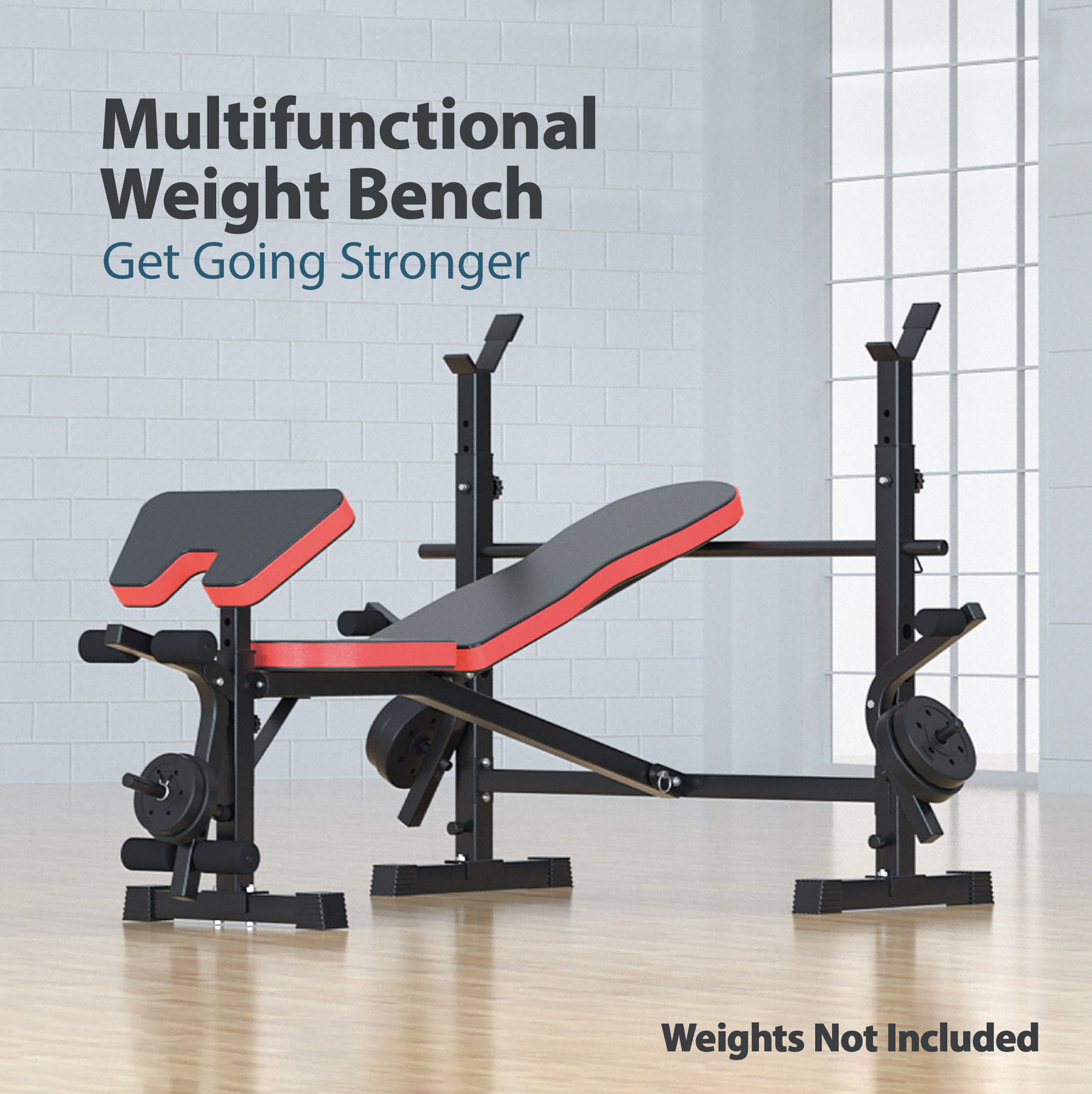 FitnessLab Back Adjustable Weight Bench Press Multi-station Fitness ...