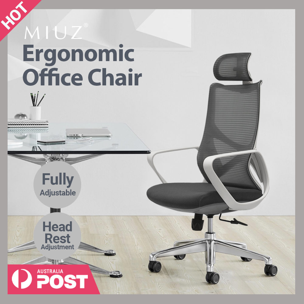 MIUZ COSMO Chair 911 With Headrest Adjustable Breathable Ergonomic Mesh ...