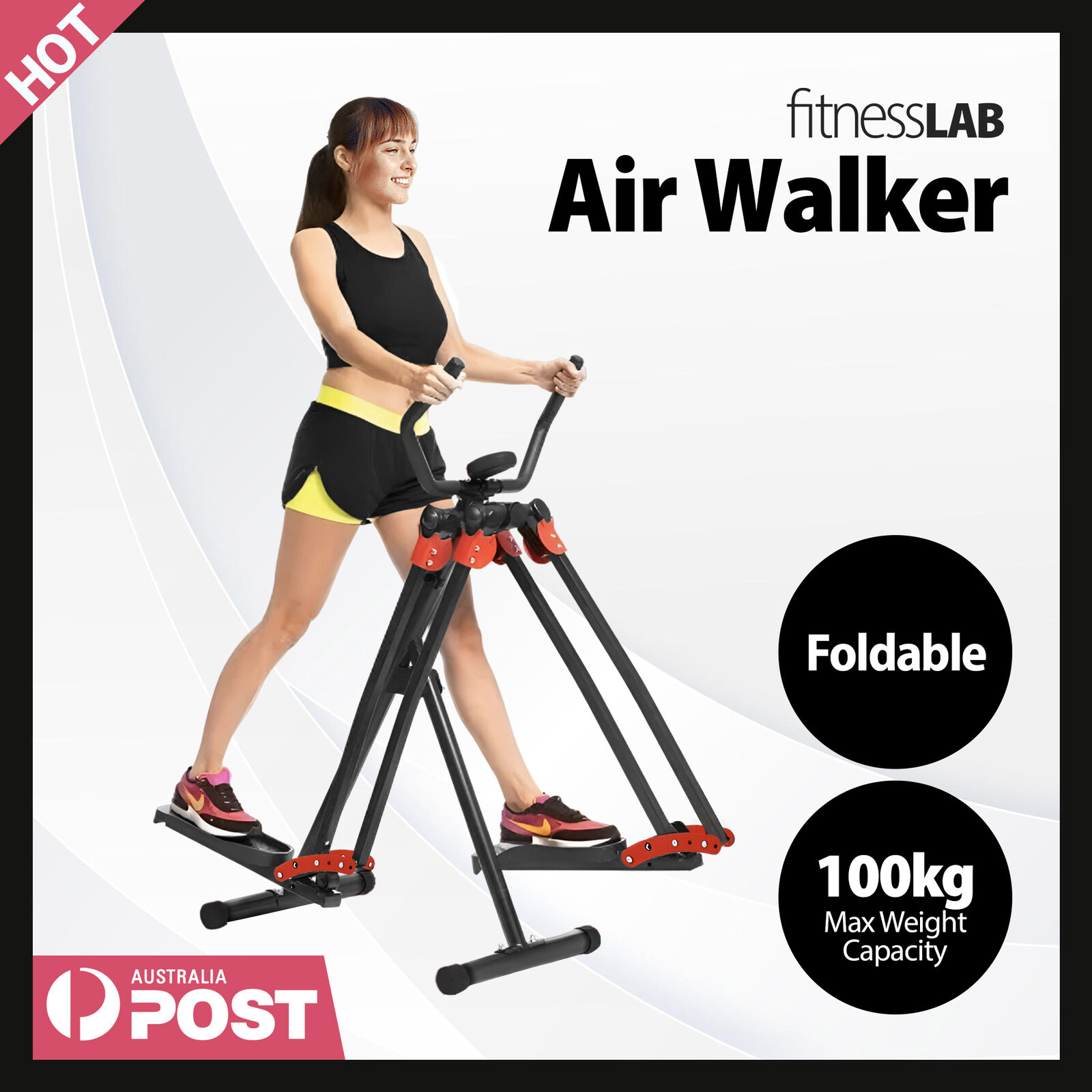Air Walker Exercise Machine Cross Trainer Stepper Fitness Glider