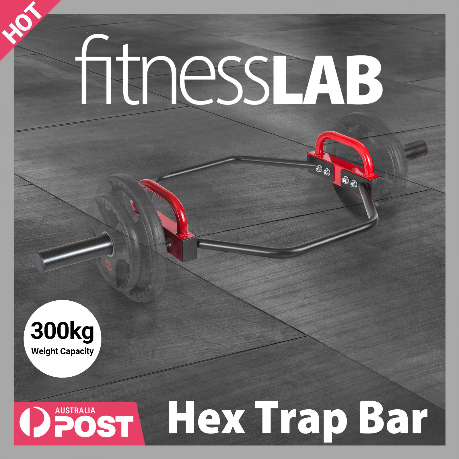 Hex Trap Bar 200kg Barbell Olympic Weight Lifting Trap Deadlift Bar