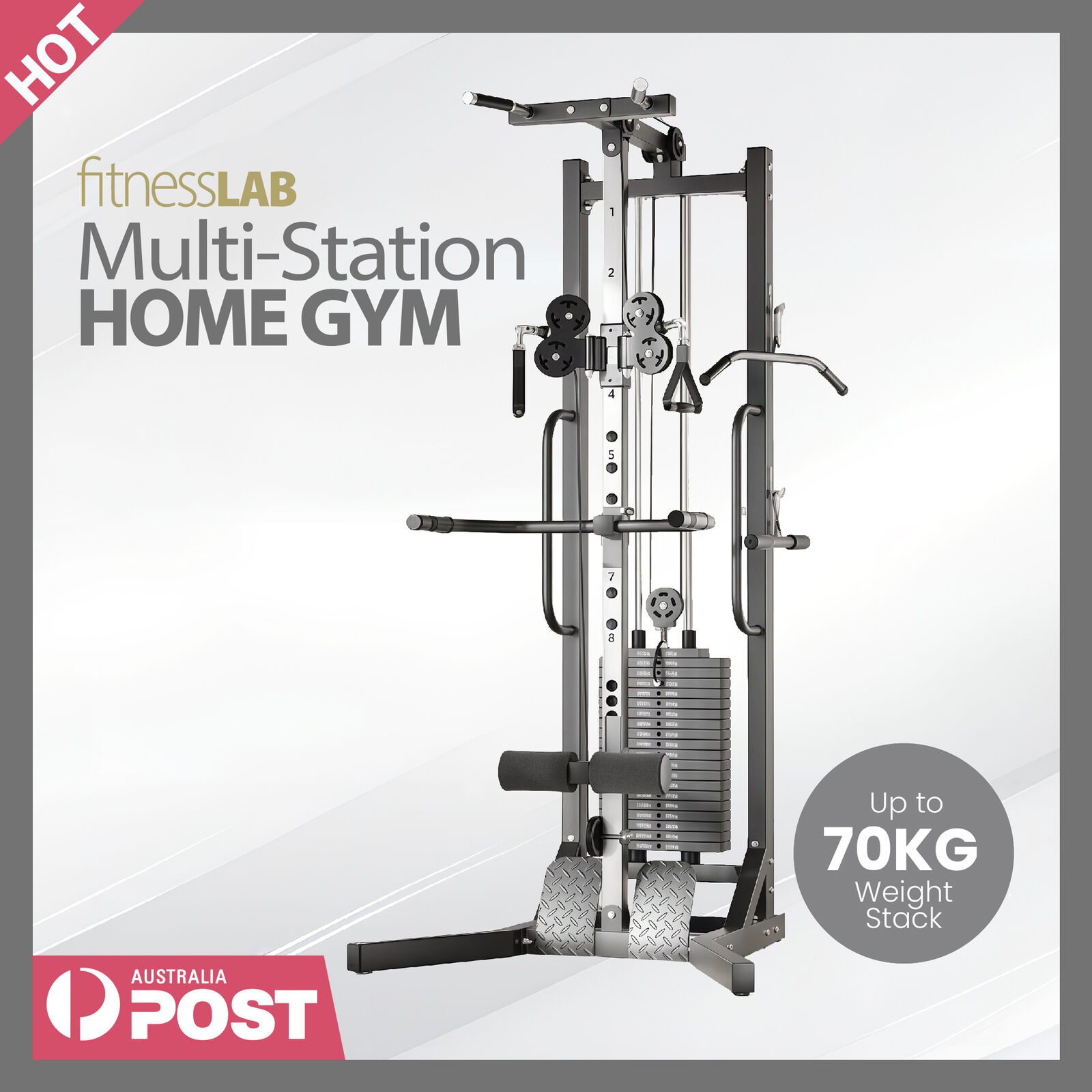 Multi-Function Exercise Home Gym Weight Station Fitness Machine Press w ...